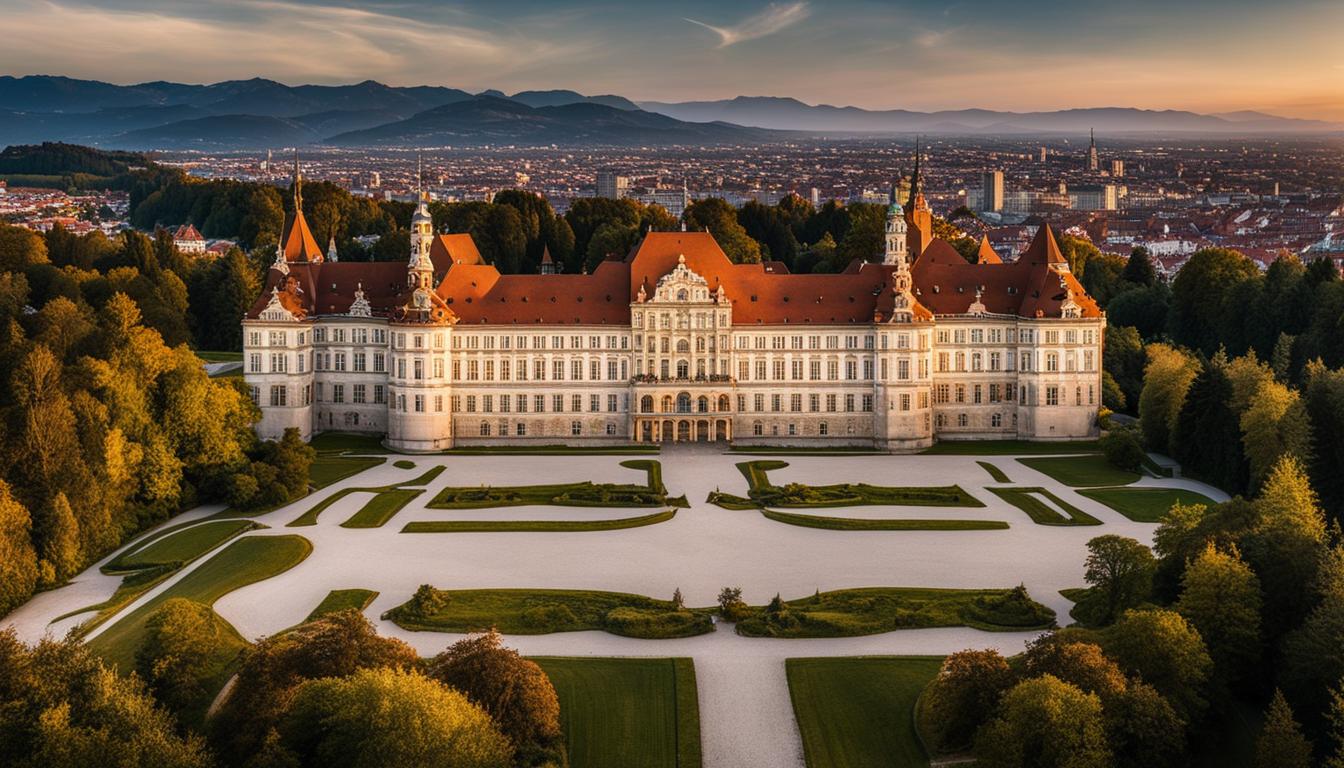 Die Schönheit des Schlosses Eggenberg in Graz